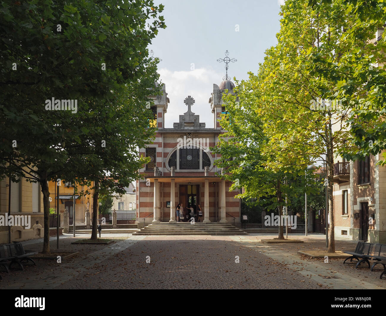 COLLEGNO, ITALY - CIRCA AUGUST 2019: Saint Elizabeth church at Leumann ...