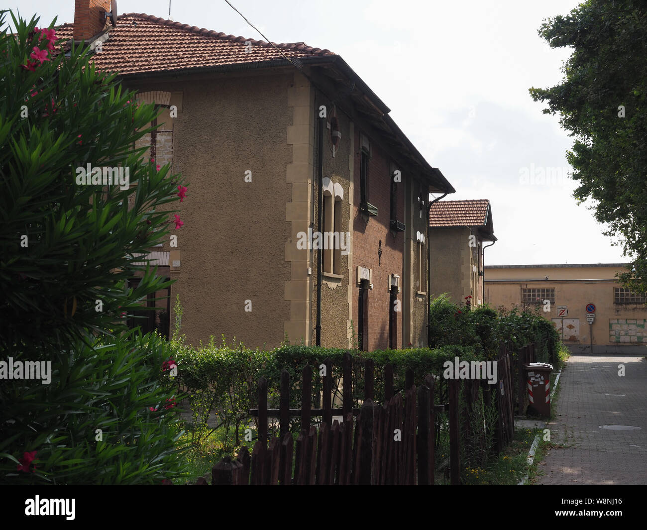 COLLEGNO, ITALY - CIRCA AUGUST 2019: Workers residences at Leumann ...