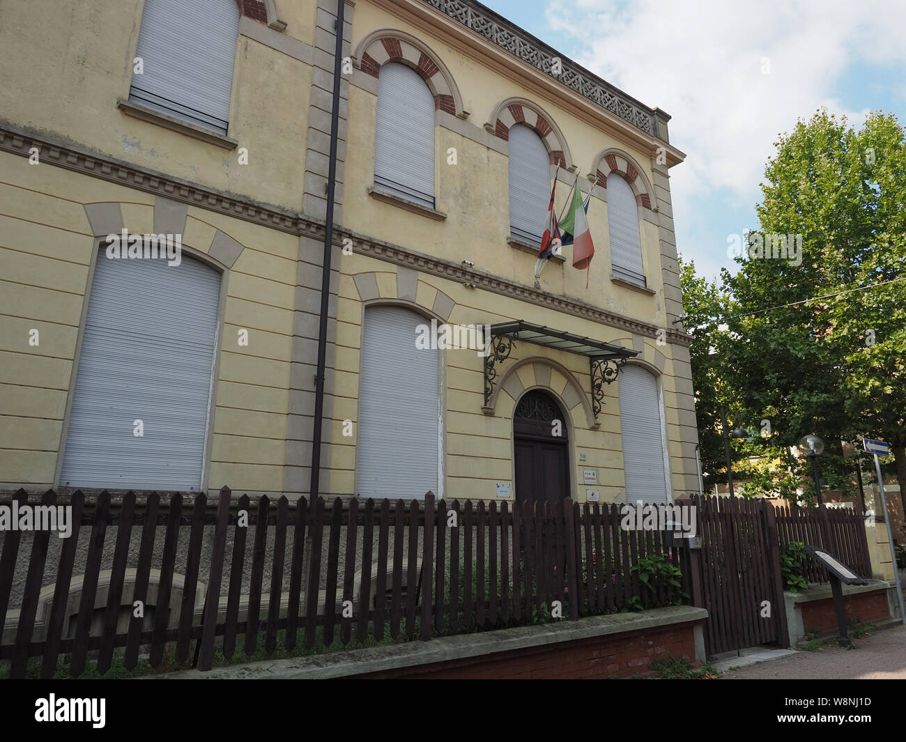 COLLEGNO, ITALY - CIRCA AUGUST 2019: Primary School and nursery at ...