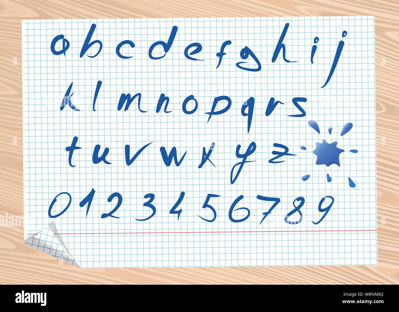 Alphabet doodle hi-res stock photography and images - Alamy