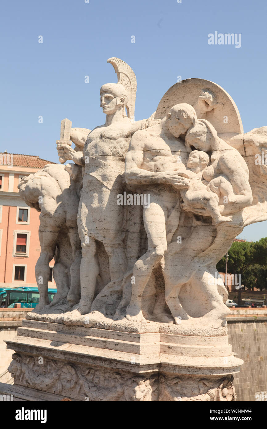 Roman Gladiator Statue, Rome, Italy Stock Photo - Alamy