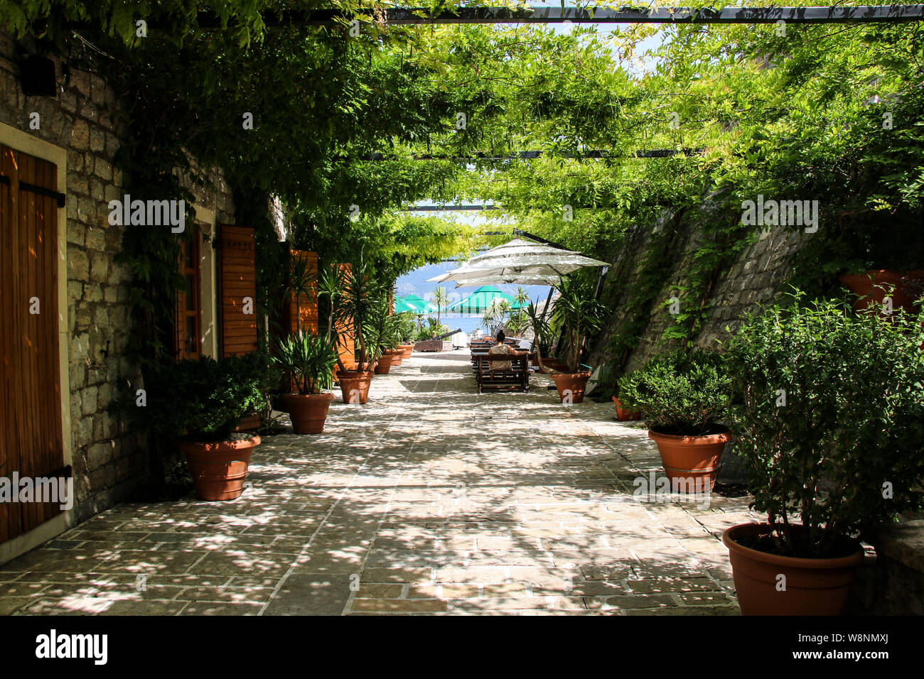 Medieval castle of the town of Budva, dedicated to Santa Maria, better ...