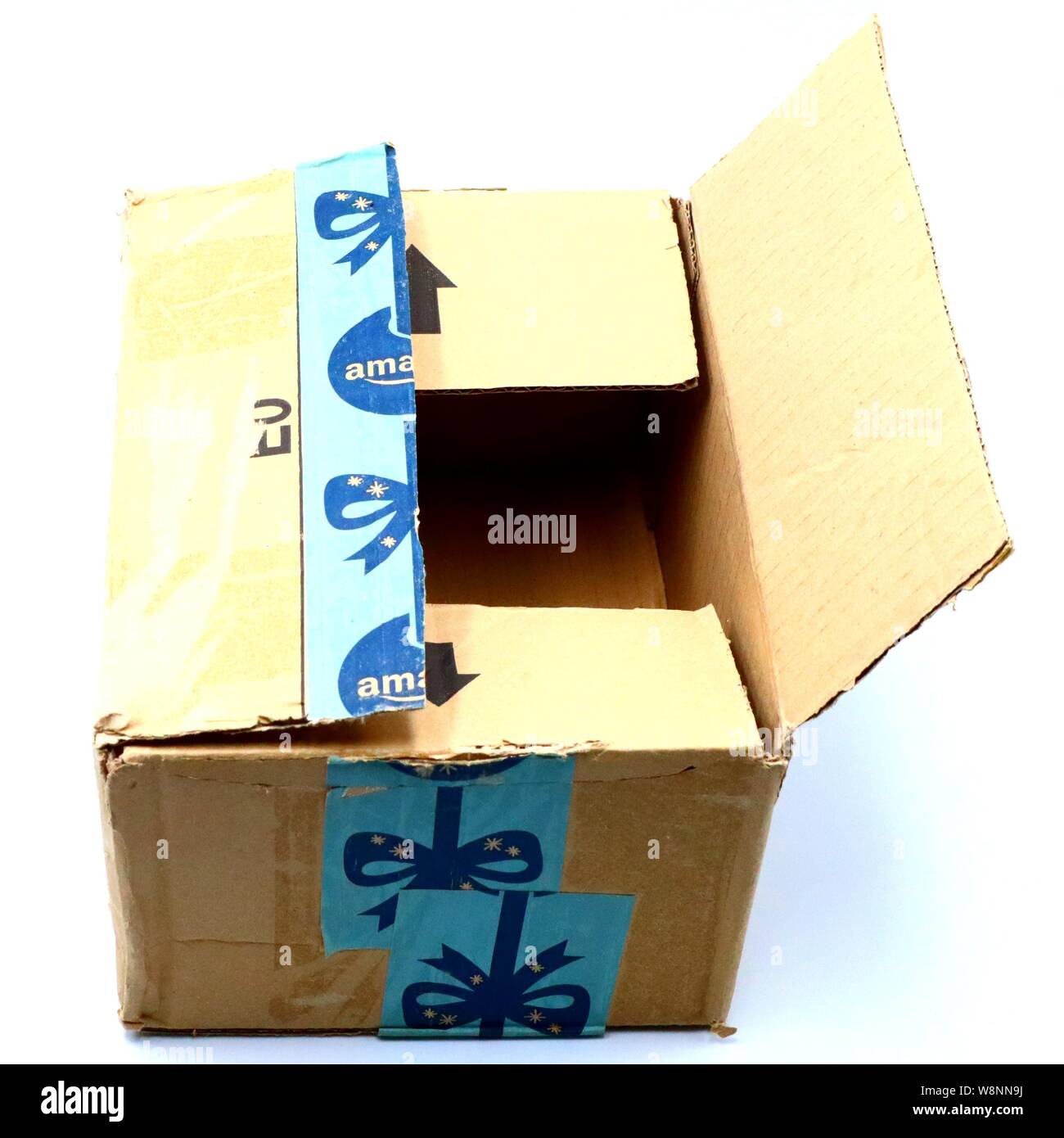 Used AMAZON Shipping Package Parcel Cardboard Box. Amazon is an ...