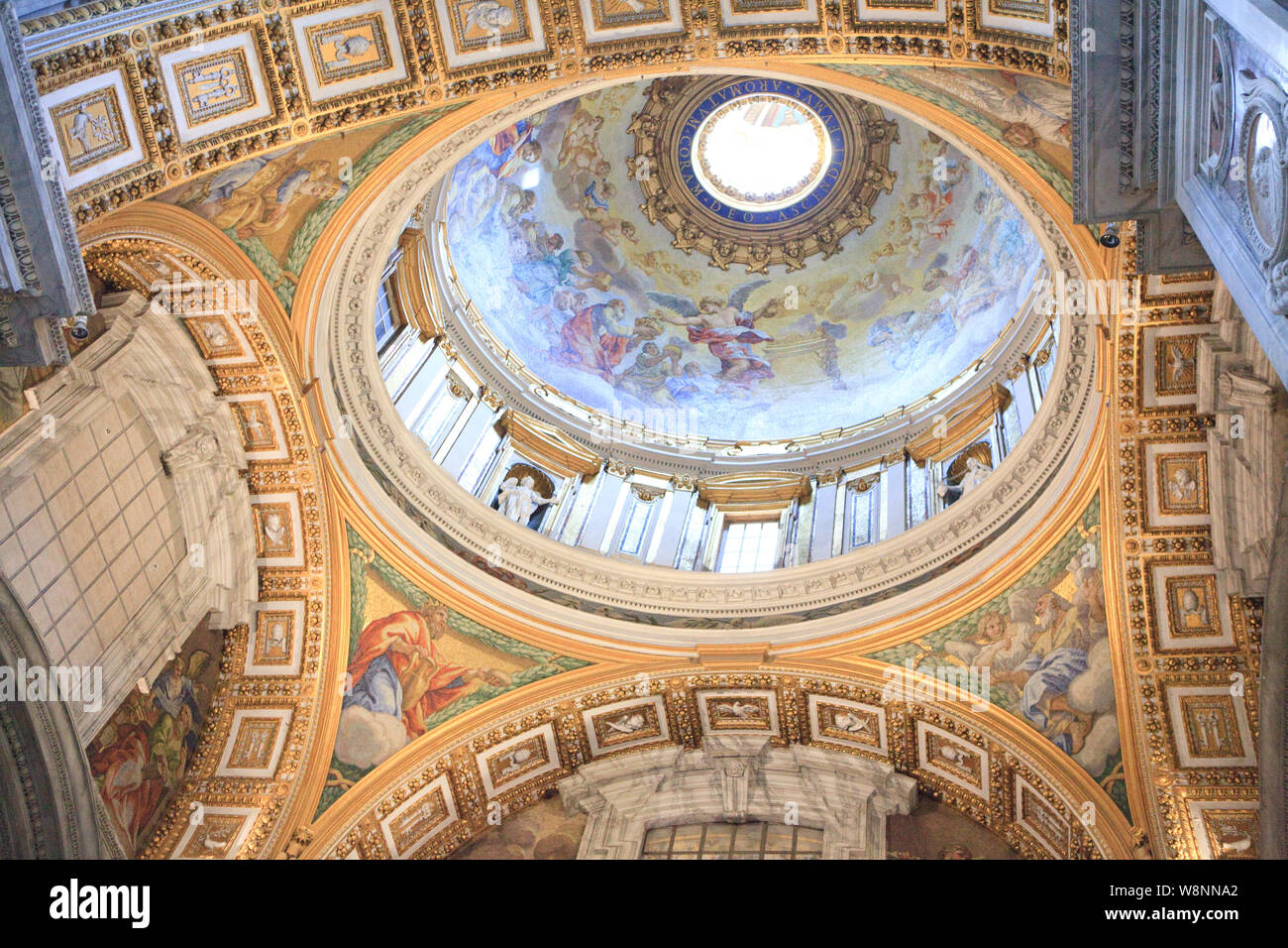 Ornate Painted Ceilings, Rome, Italy Stock Photo - Alamy