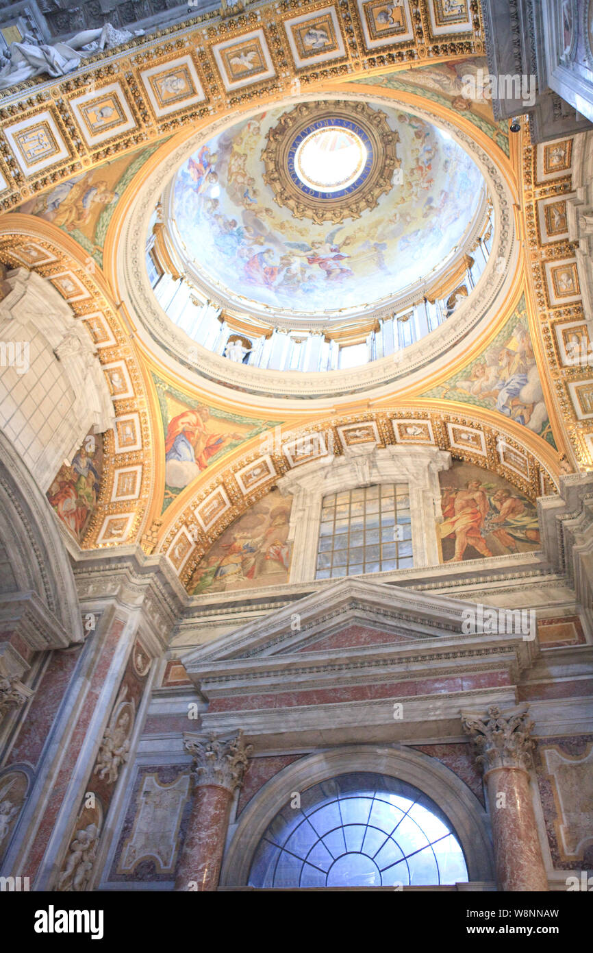 Ornate Painted Ceilings, Rome, Italy Stock Photo - Alamy