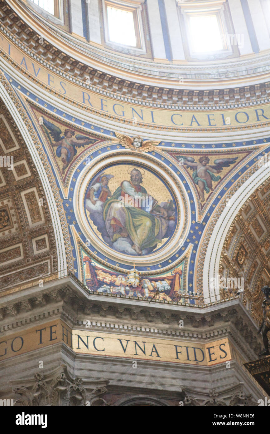 Ornate Painted Ceilings, Rome, Italy Stock Photo - Alamy