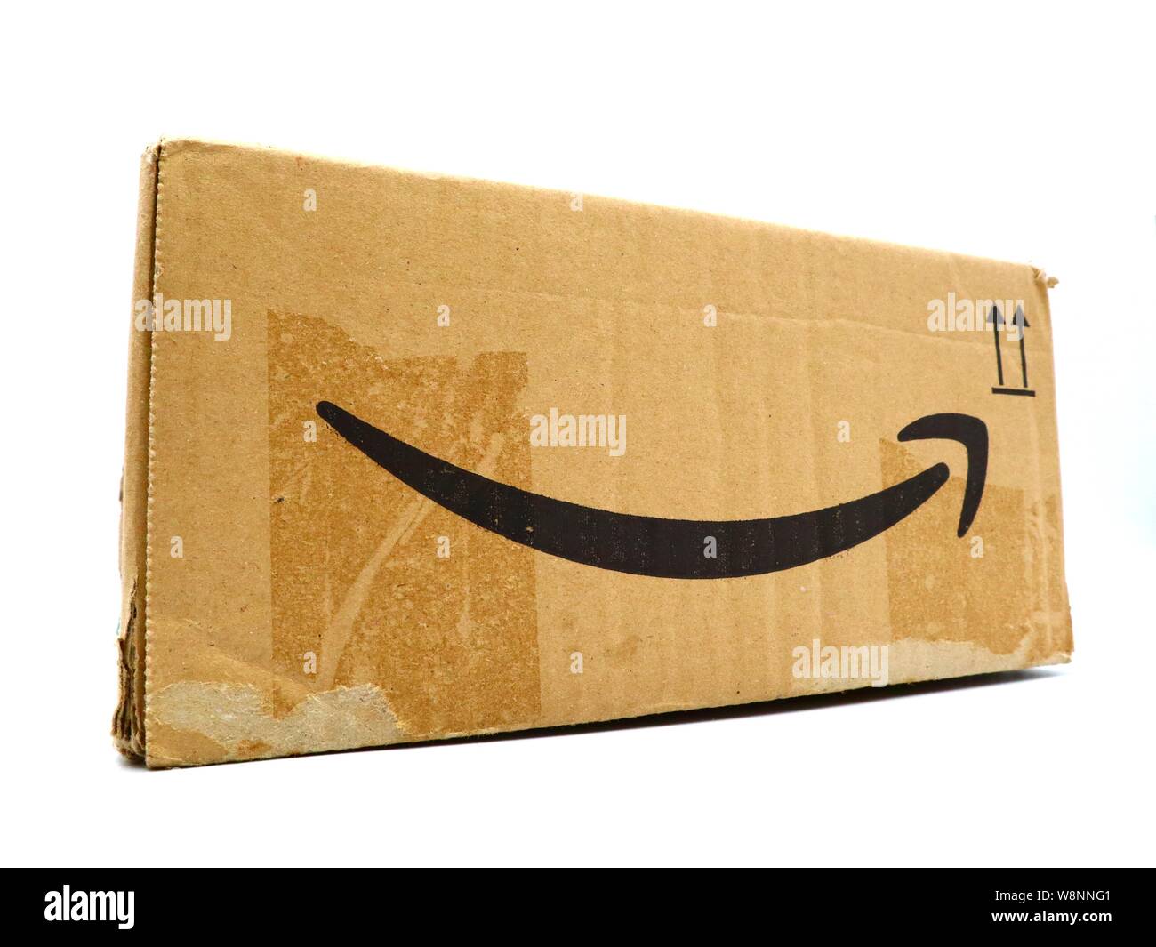 Used AMAZON Shipping Package Parcel Cardboard Box. Amazon is an ...