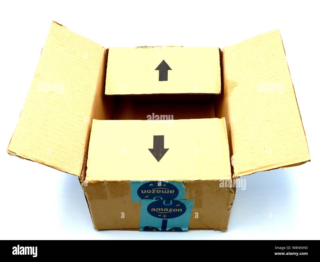 Used AMAZON Shipping Package Parcel Cardboard Box. Amazon is an ...