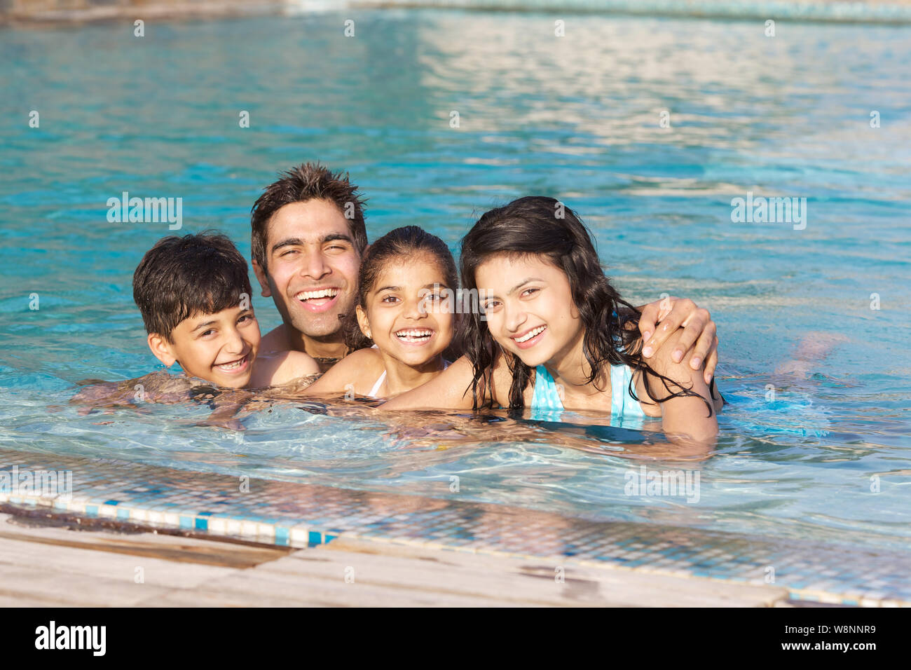Mother son love swimming hi-res stock photography and images - Alamy