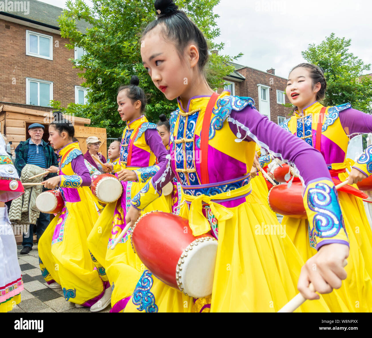 Young Chinese dancers from China performing at the Billingham ...