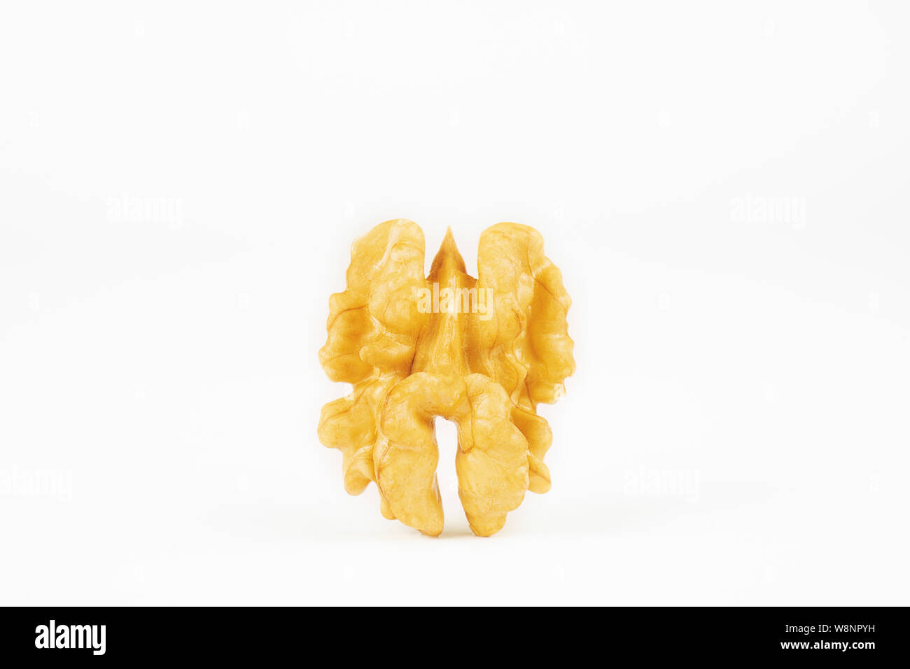 Walnut isolated on white background. Pile of walnut without shell ...