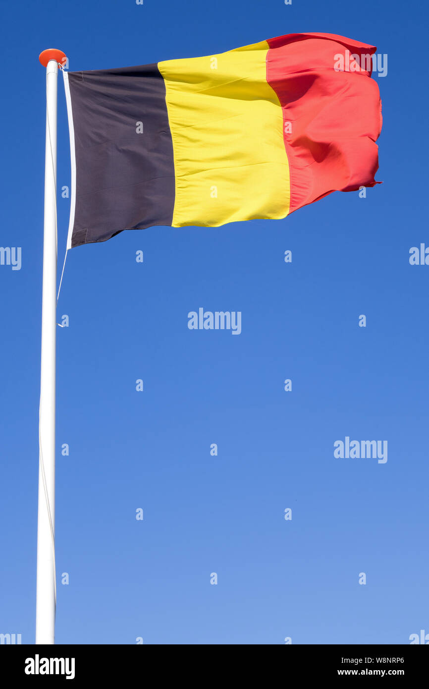 Flag of belgium flying hi-res stock photography and images - Alamy