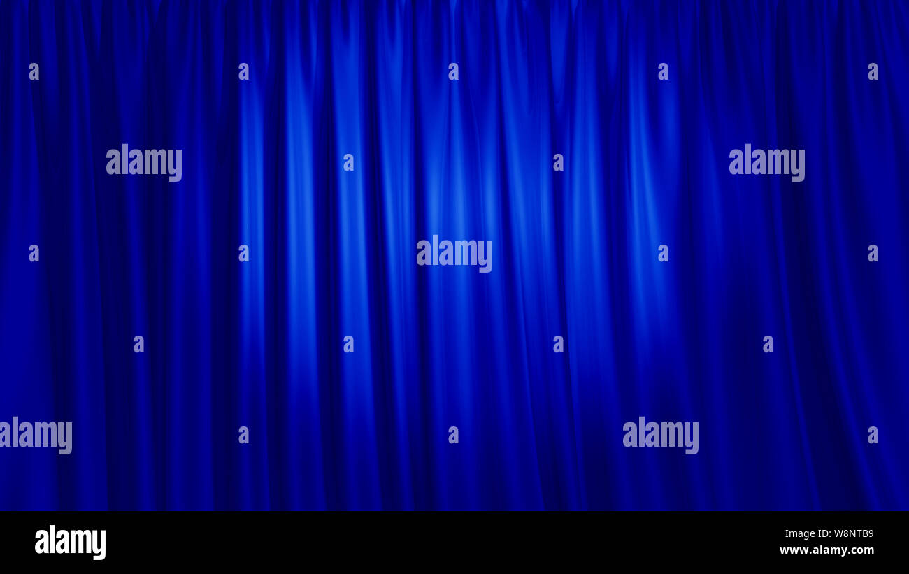 3D rendering of a beautiful stage curtain for a theater or opera stage ...