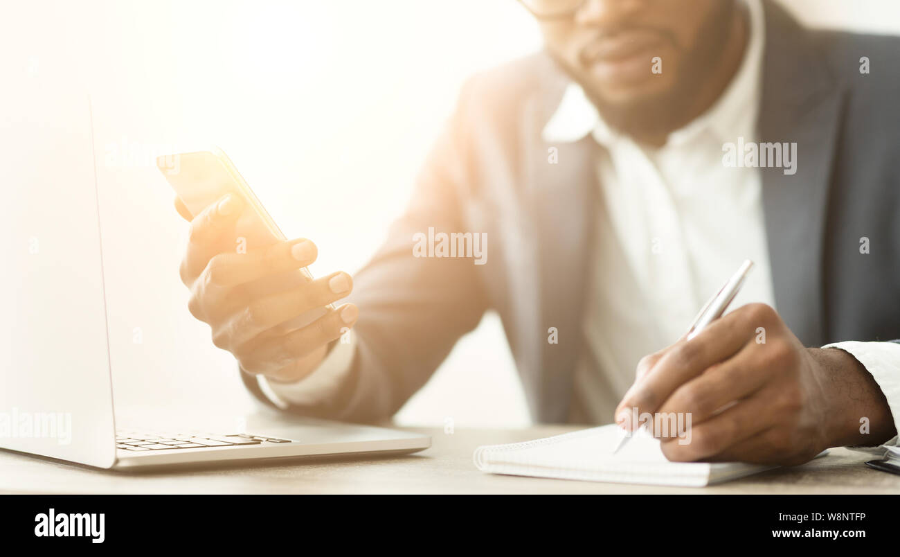 Businessman noting hi-res stock photography and images - Alamy
