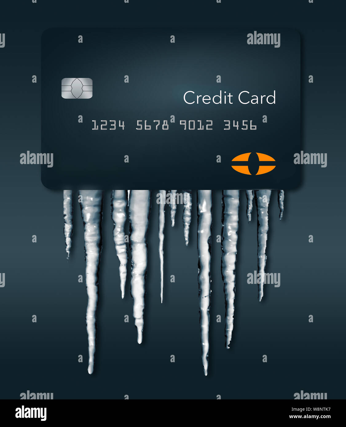 A freeze on your credit report is illustrated with snow and ice ...