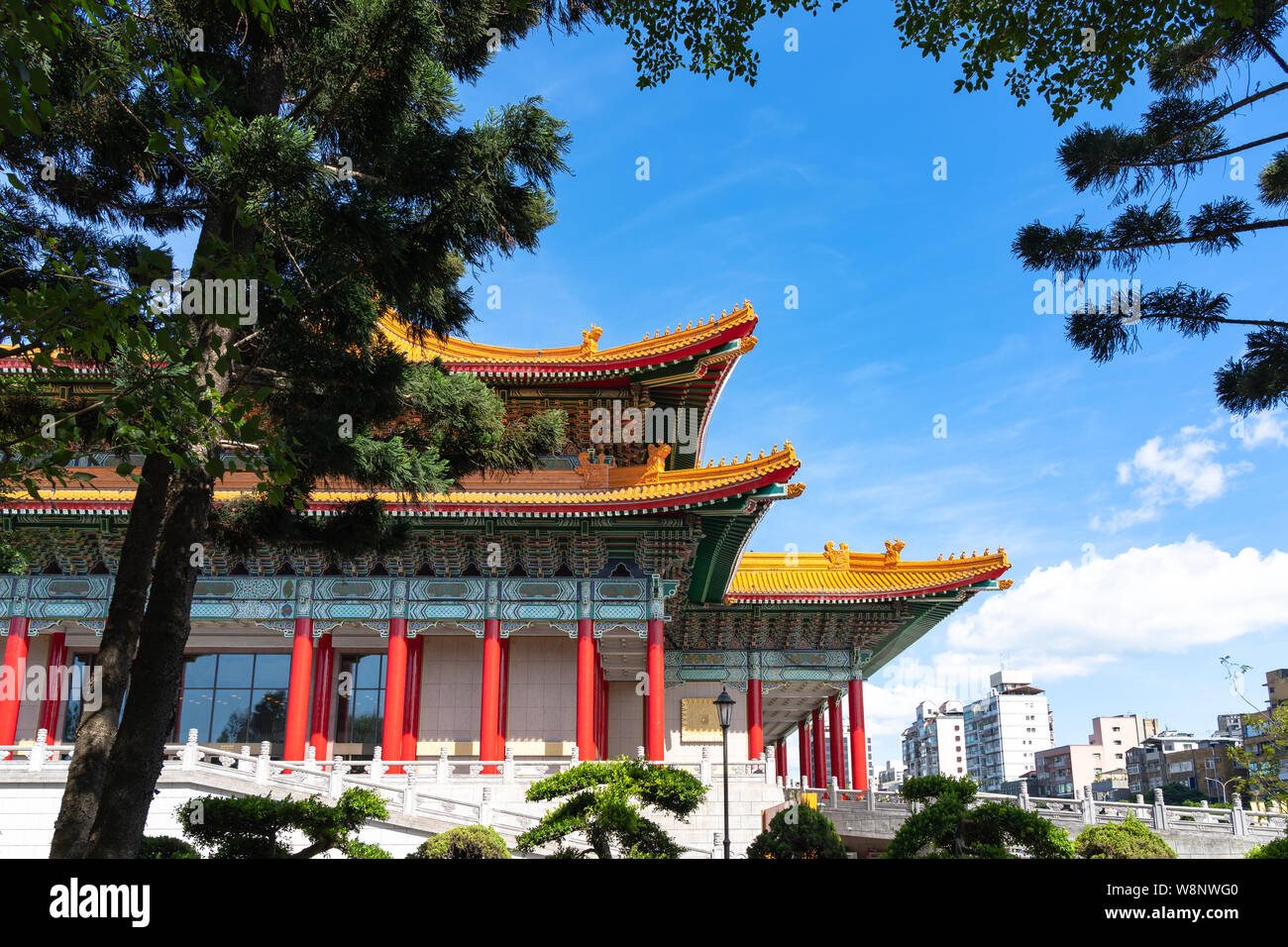 The National Theater of Taiwan, a chinese style architecture inside the ...