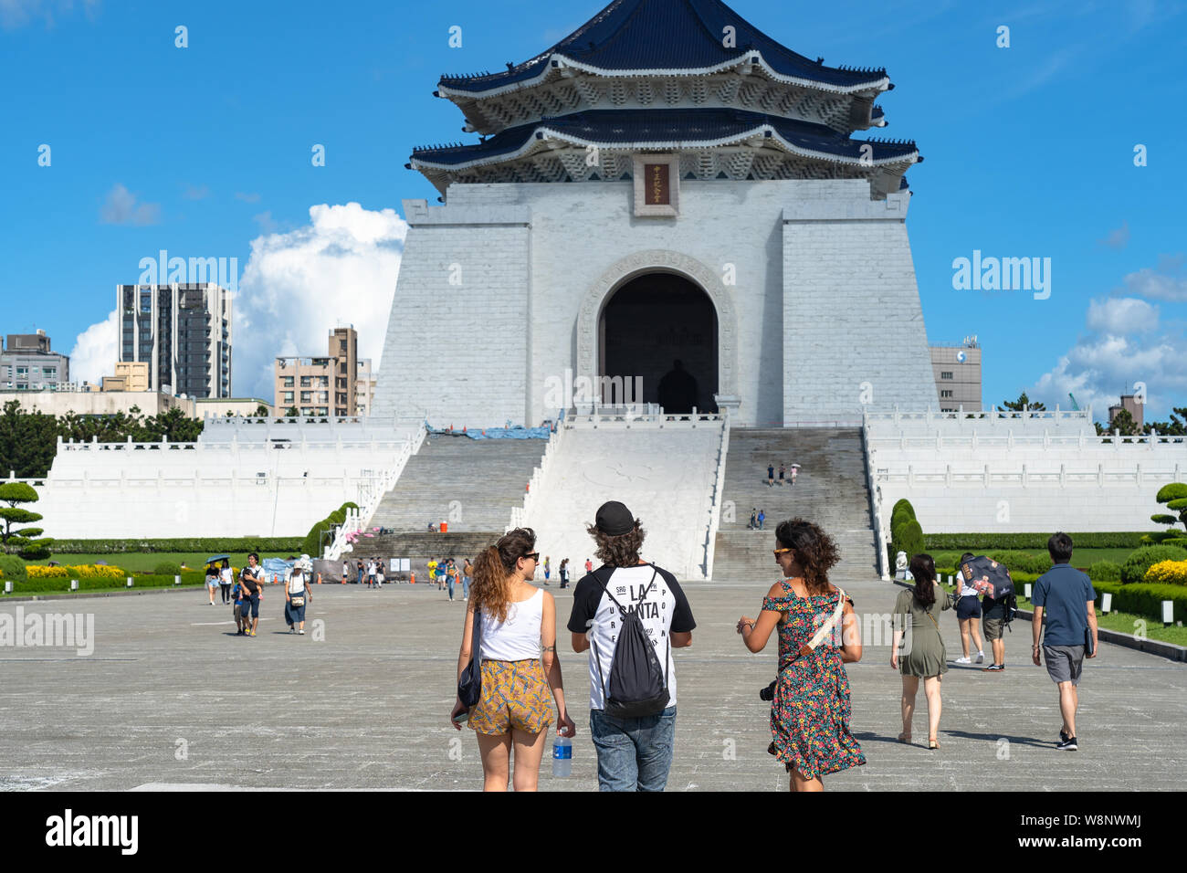 The National Taiwan Democracy Memorial Hall main building with clear ...