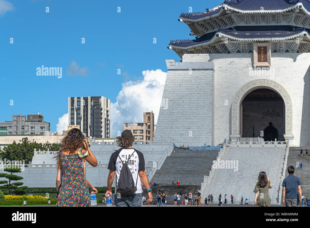 The National Taiwan Democracy Memorial Hall main building with clear ...