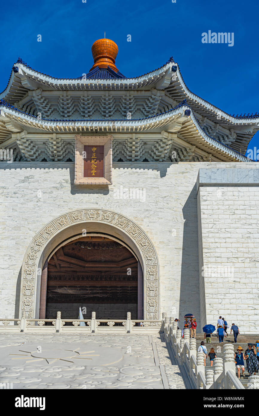 The National Taiwan Democracy Memorial Hall main building with clear ...