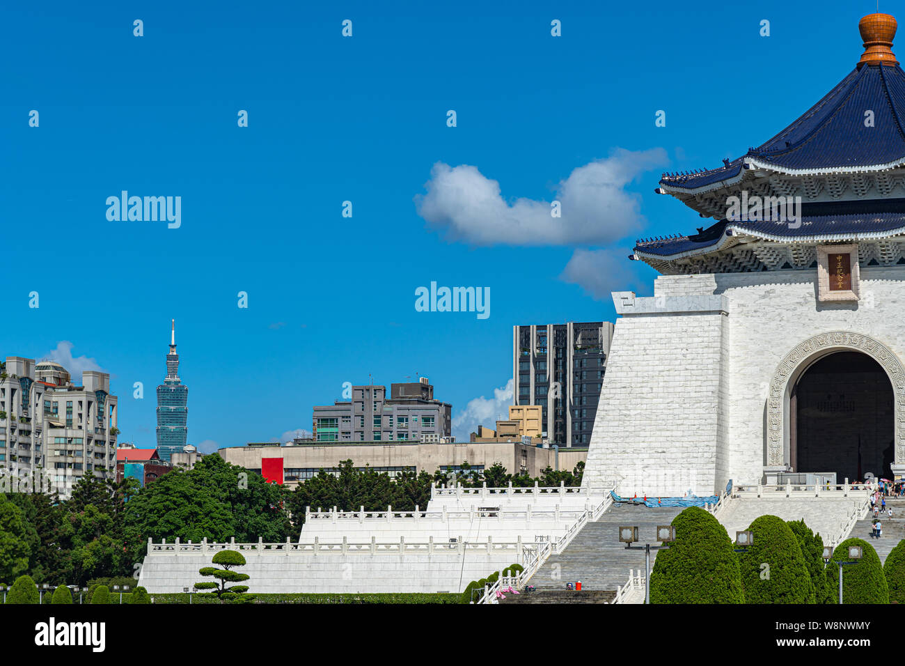 The National Taiwan Democracy Memorial Hall main building with clear ...
