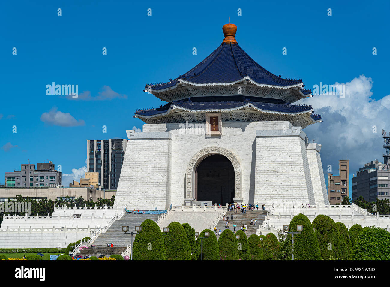 The National Taiwan Democracy Memorial Hall main building with clear ...