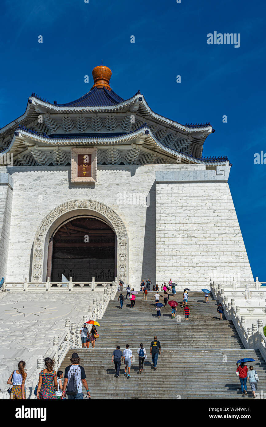 The National Taiwan Democracy Memorial Hall main building with clear ...
