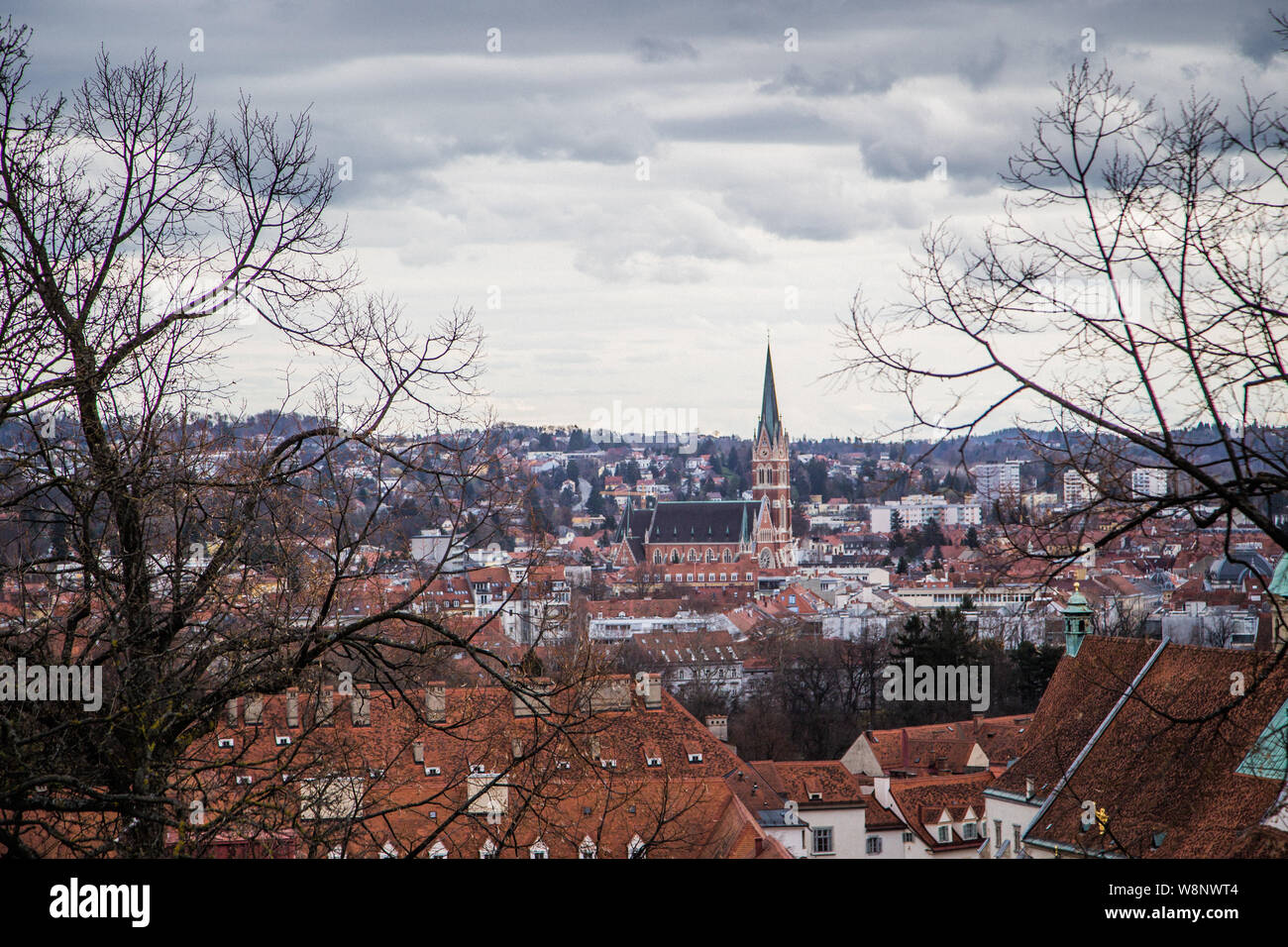 View from schlossberg cathedral hi-res stock photography and images - Alamy