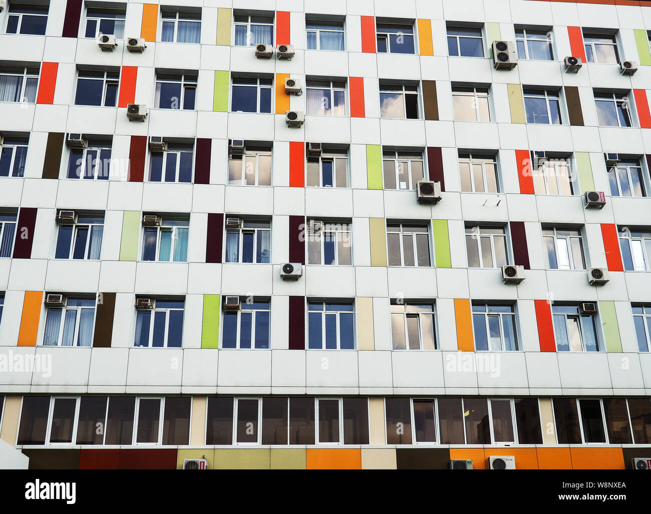 Modern apartment buildings. View of the apartment block Stock Photo - Alamy