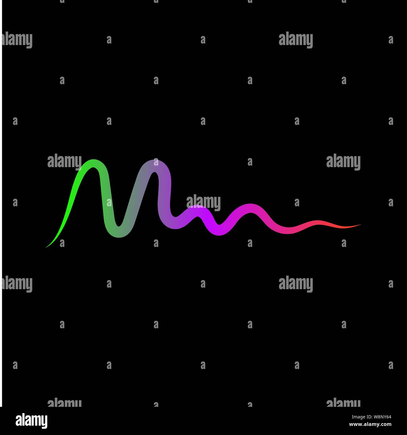 Wave sign vector music label hi-res stock photography and images - Alamy