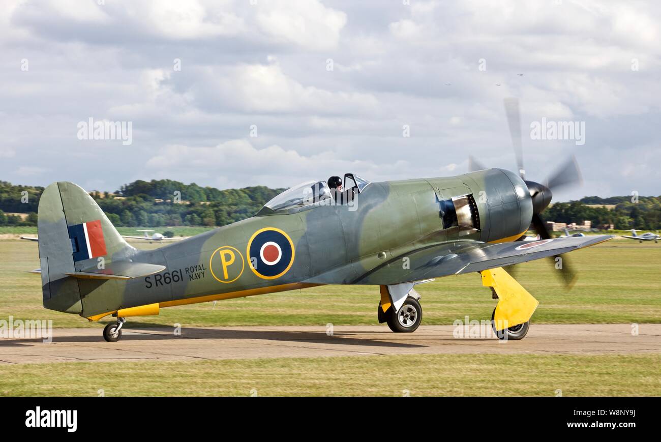 Hawker Sea Fury Mk.II (G-CBEL) at the Flying Legends Airshow on the ...