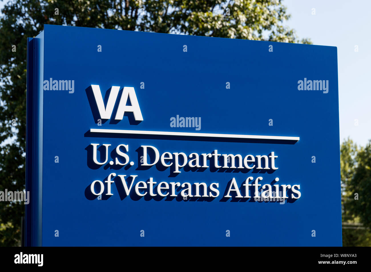 Ft. Wayne - Circa August 2019: Veterans Affairs signage and logo. The ...