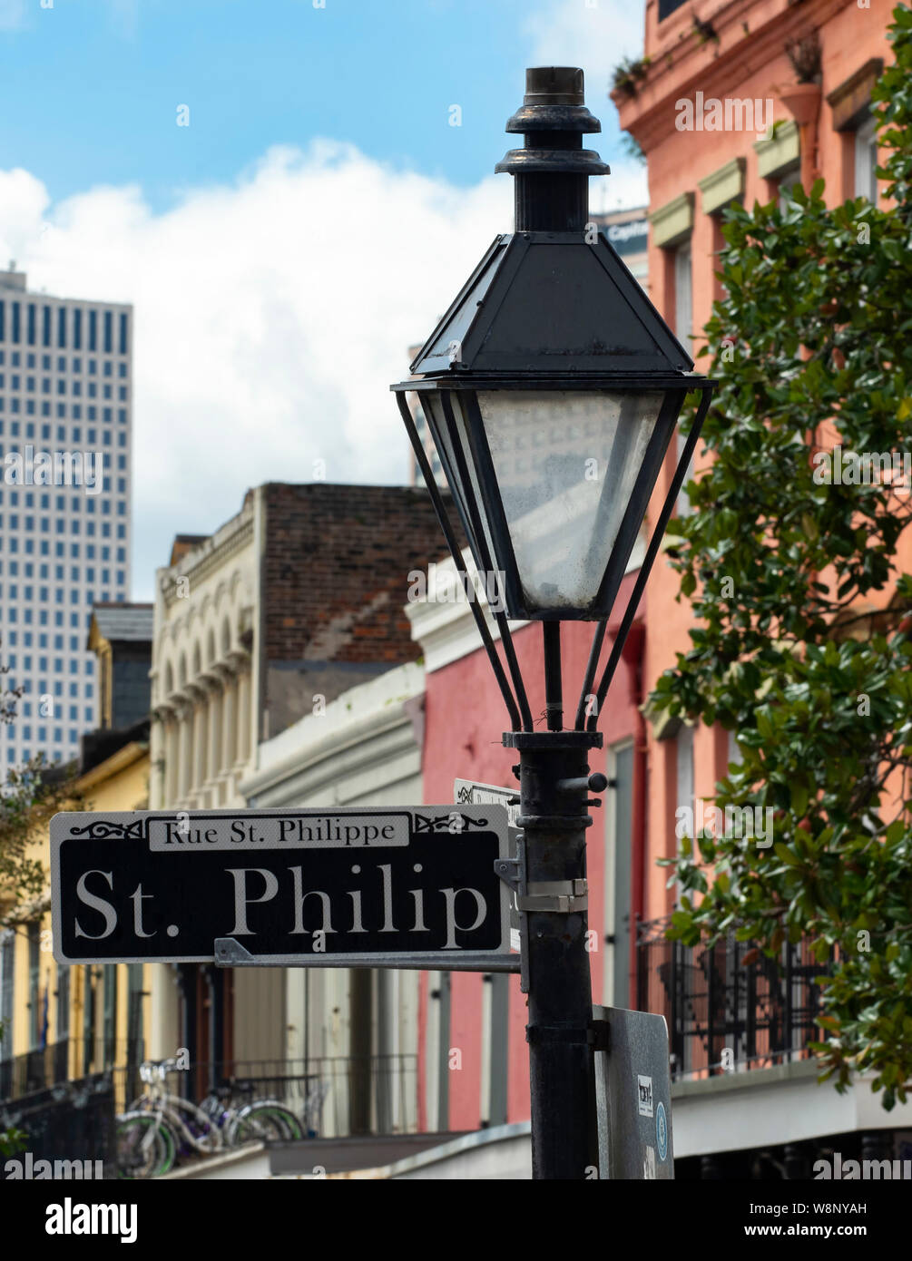 St Philip street sign New Orleans Stock Photo - Alamy