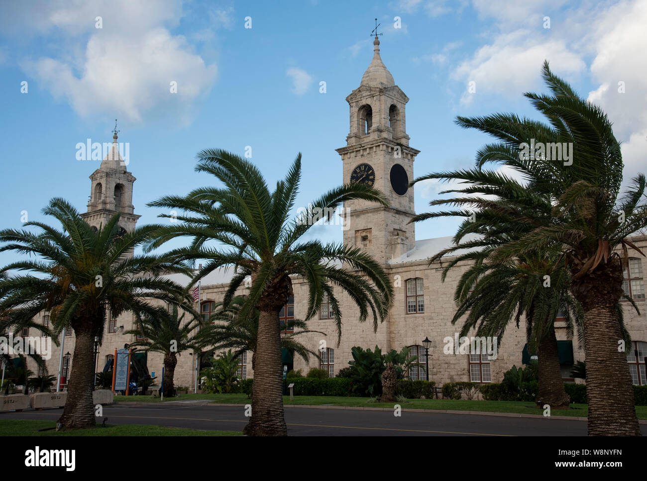 Clock Tower Mall in Kings Wharf Bermuda Stock Photo - Alamy