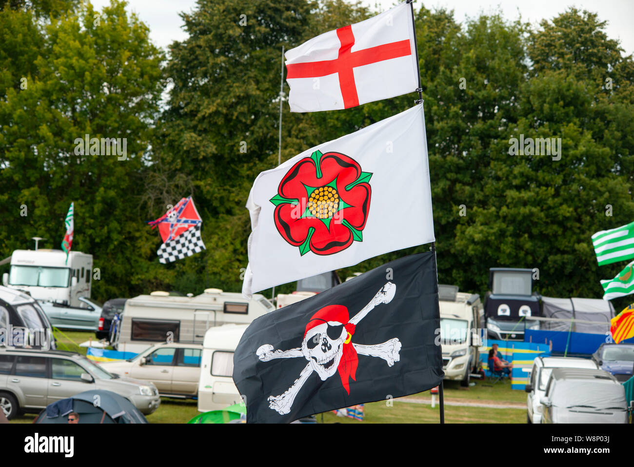 Track flags hi-res stock photography and images - Alamy