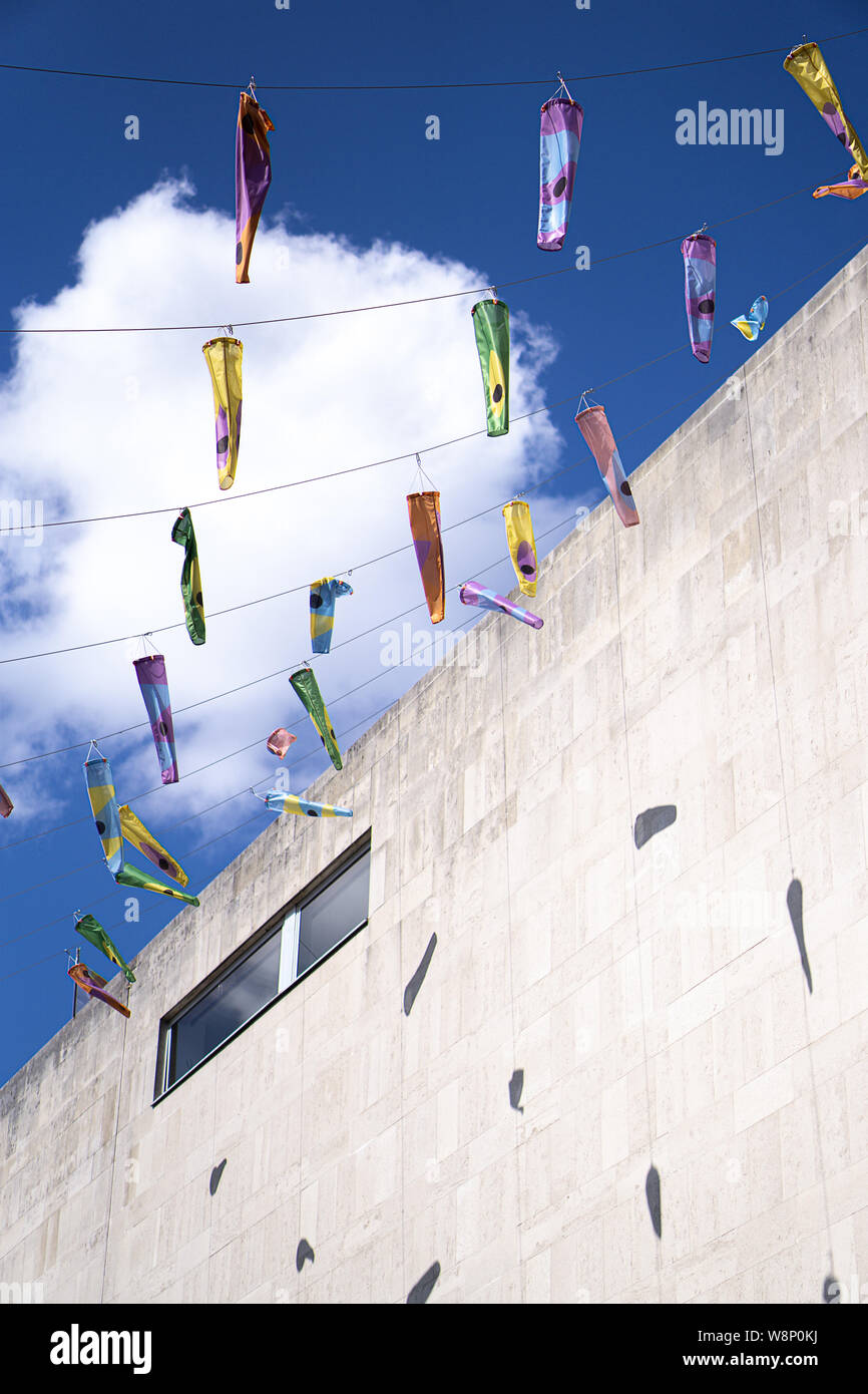 Colourful wind socks on display at the Southbank Stock Photo - Alamy