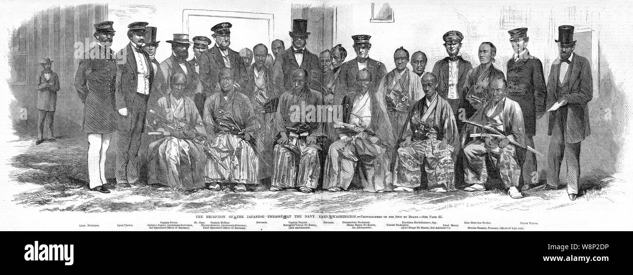 [ 1860s Japan - Japanese Diplomatic Mission in the USA ] — Illustration ...