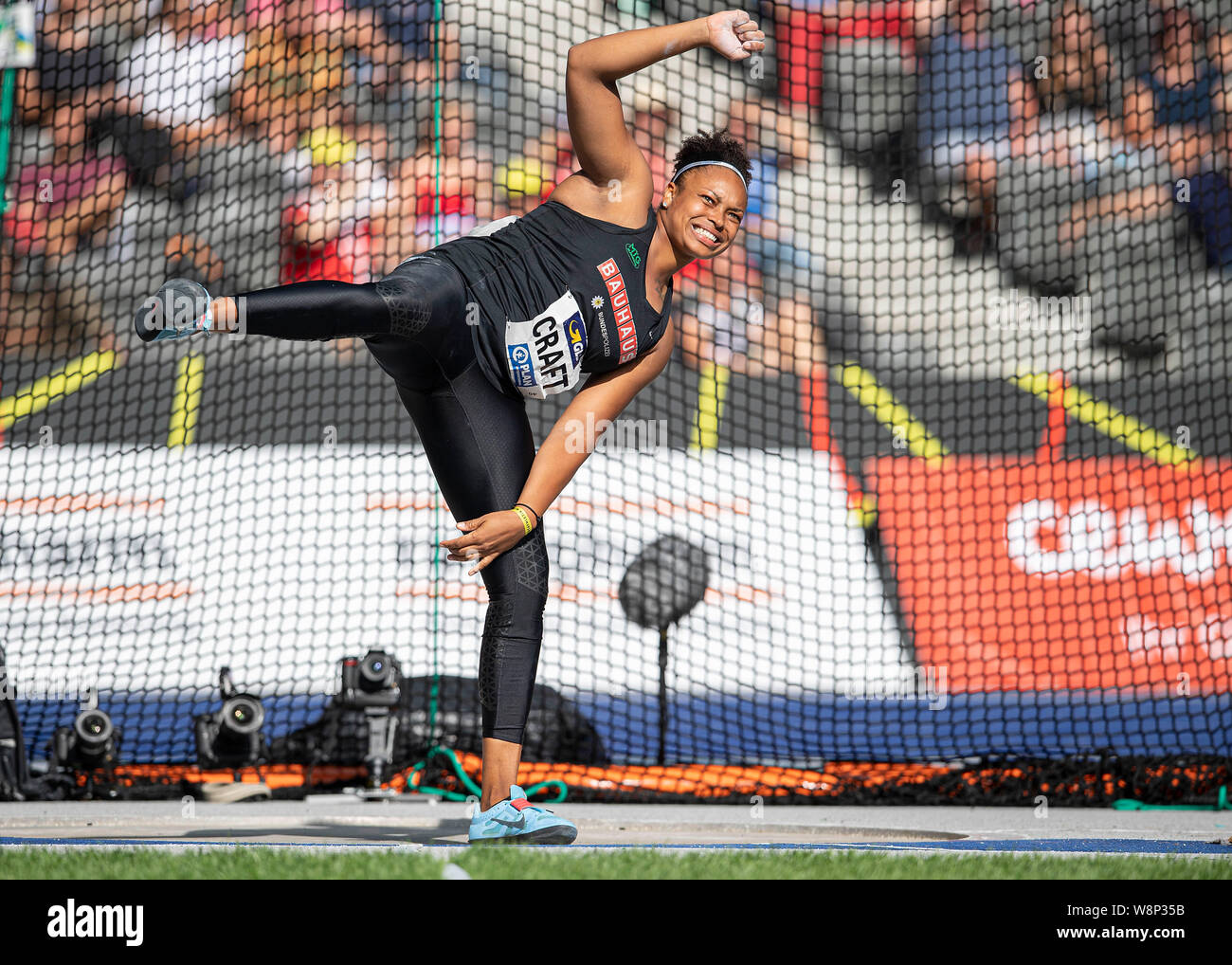 Shanice CRAFT (MTG Mannheim) Action, women's final discus throw, on 04. ...