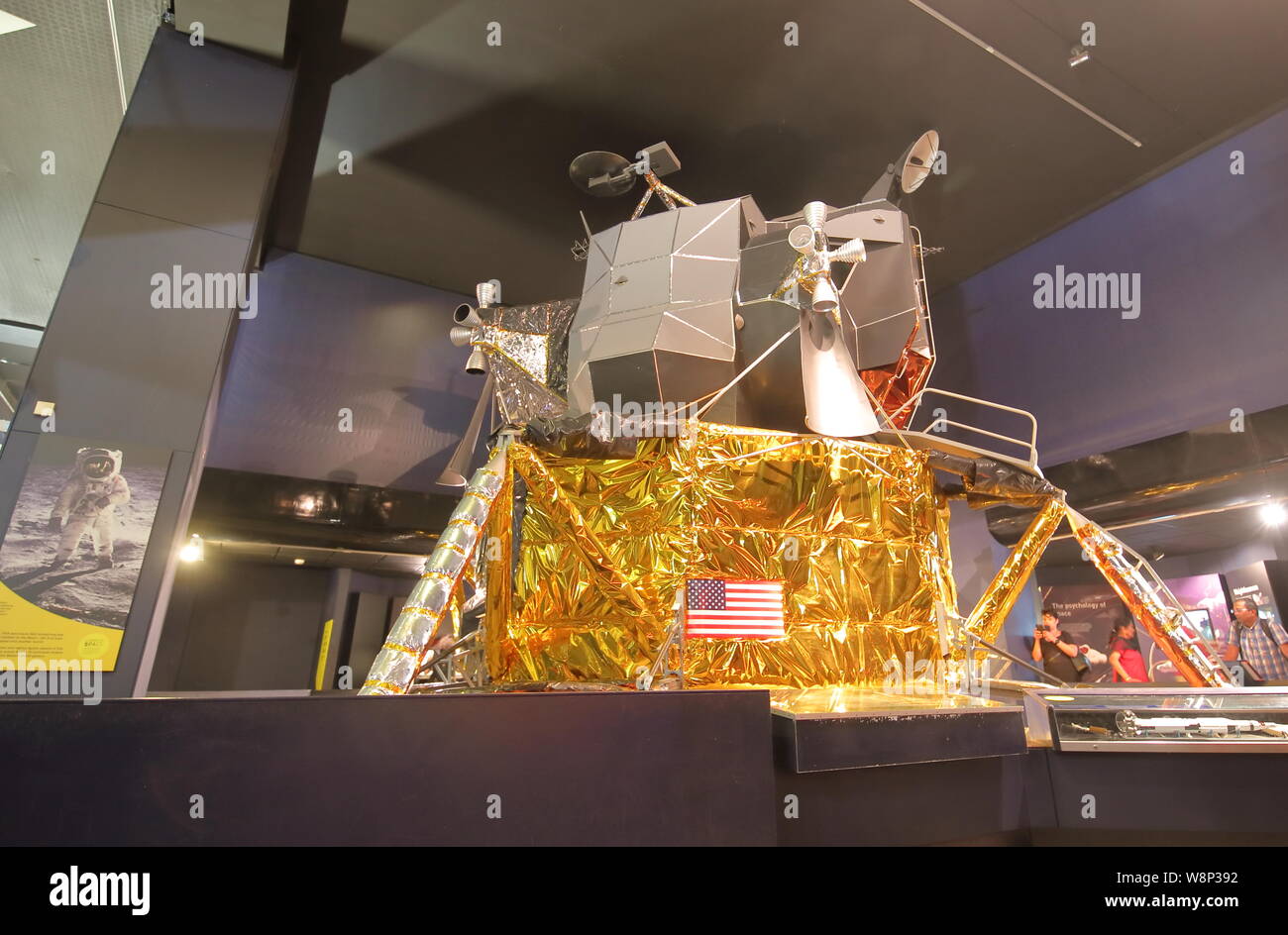 Space ship exhibition at Science museum London UK Stock Photo - Alamy