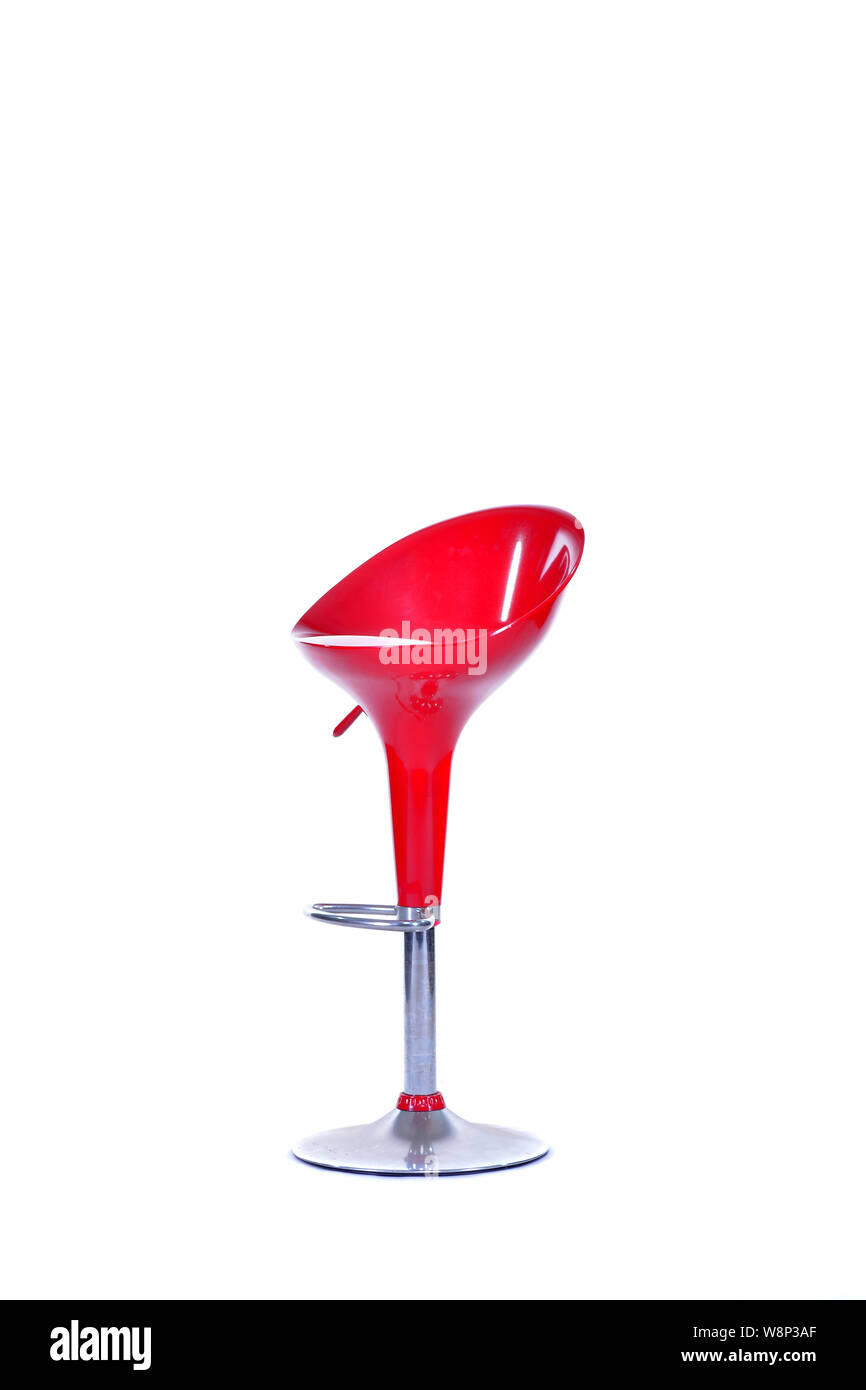 modern bar Chair isolated over white background Stock Photo - Alamy