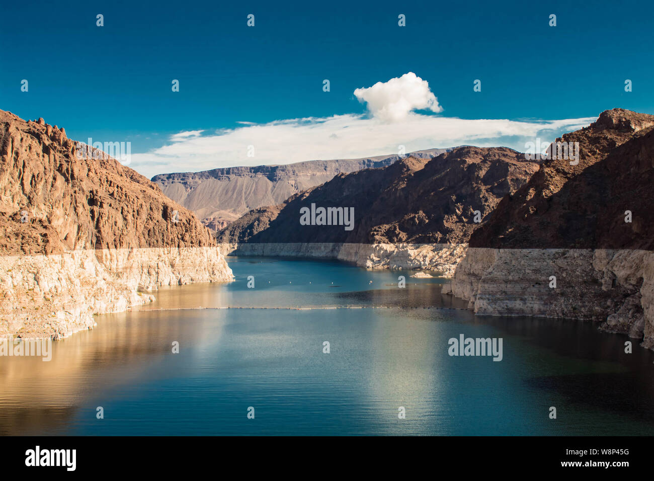 Awesome view on colorado river behind the hoover dam nevada USA Stock ...