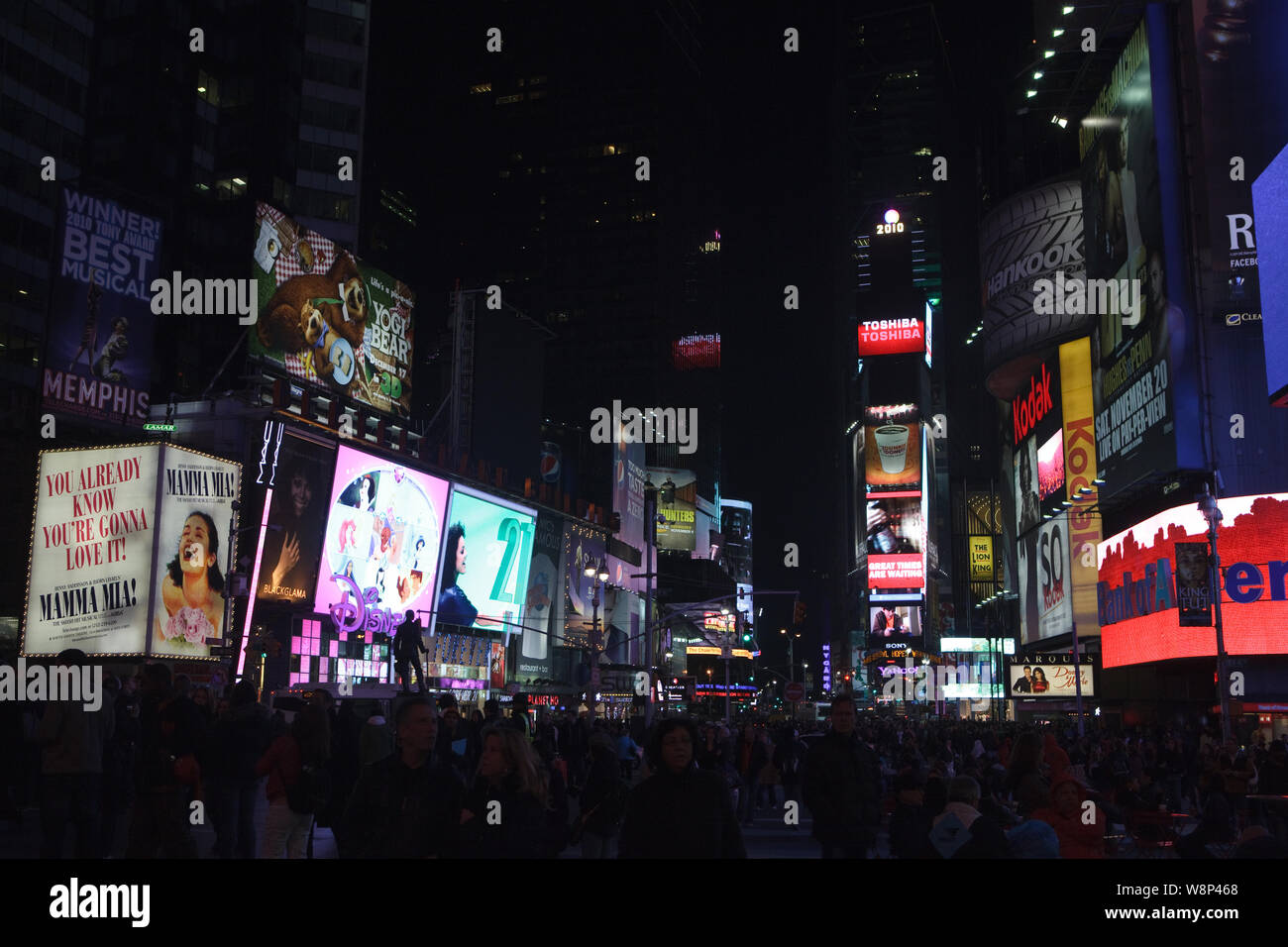 Time Square, New York at Night Stock Photo - Alamy