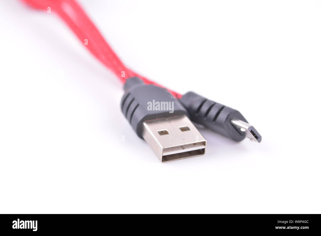 ed usb mobile charging cable isolated on white background Stock Photo ...