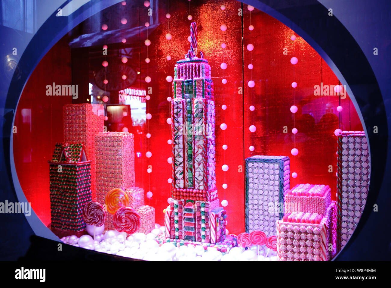 Empire State Building Model made out of sweets, New York Stock Photo ...