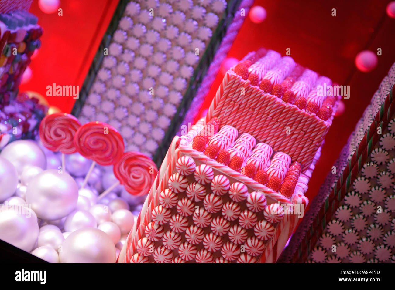 Empire State Building Model made out of sweets, New York Stock Photo ...