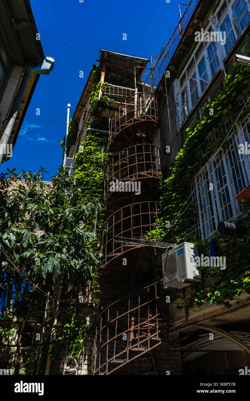 01 of JULY 2019, TBILISI, GEORGIA: famous building of Old Town of ...