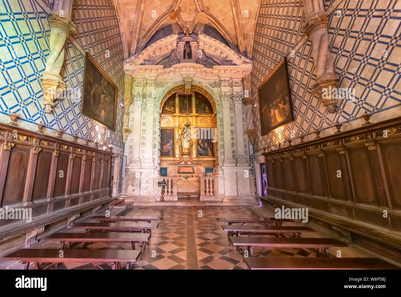 Chapter room (sala do capitulo) inside Monastery of Santa Cruz ...