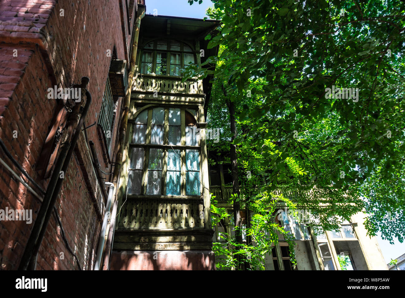 01 of JULY 2019, TBILISI, GEORGIA: famous building of Old Town of ...