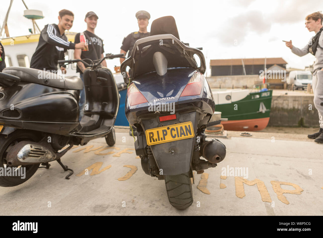 Southend on Sea, UK. 10th Aug, 2019. Friends and family of Cian Daly ...