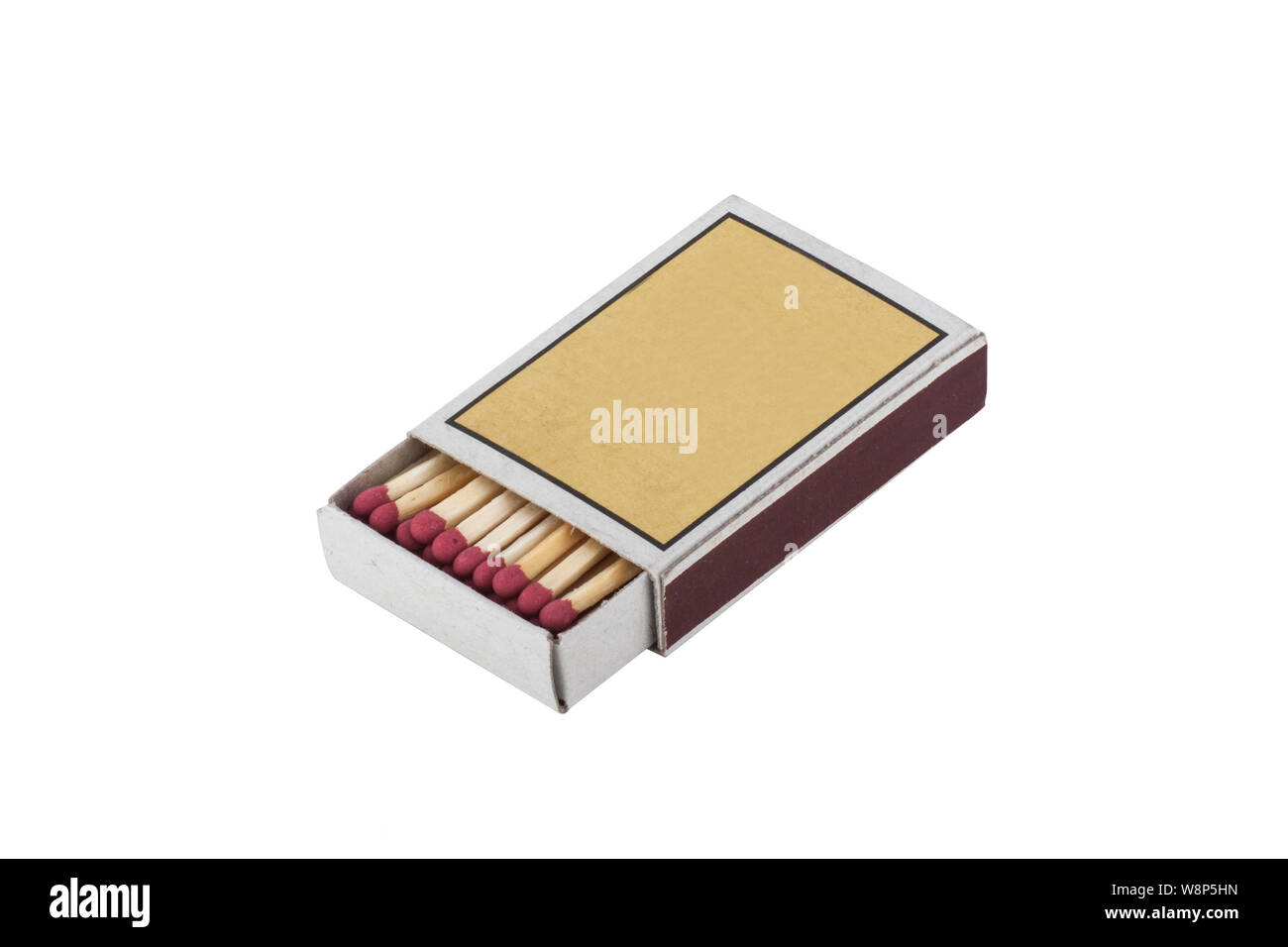 Matchbox and matches isolated on white background Stock Photo - Alamy
