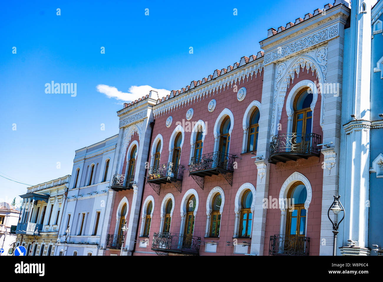 01 of JULY 2019, TBILISI, GEORGIA: famous building of Old Town of ...